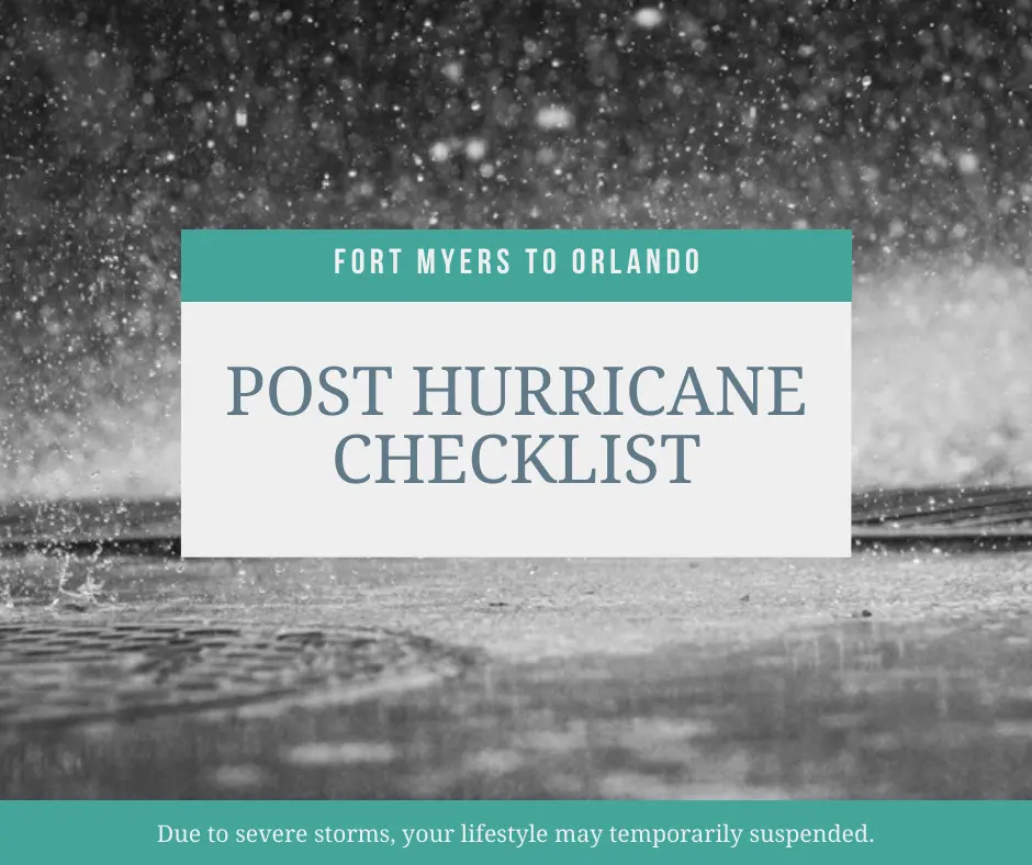 Post Hurricane Check List| How To Be Prepared
