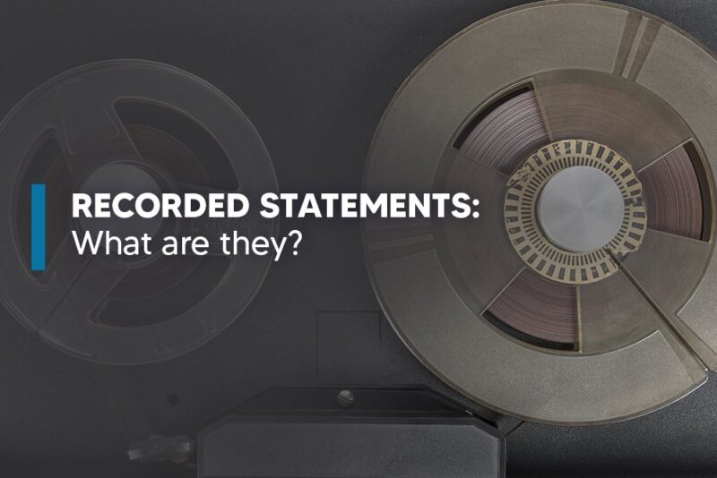 Recorded Statements for Insurance Claims | Fischetti Law Group