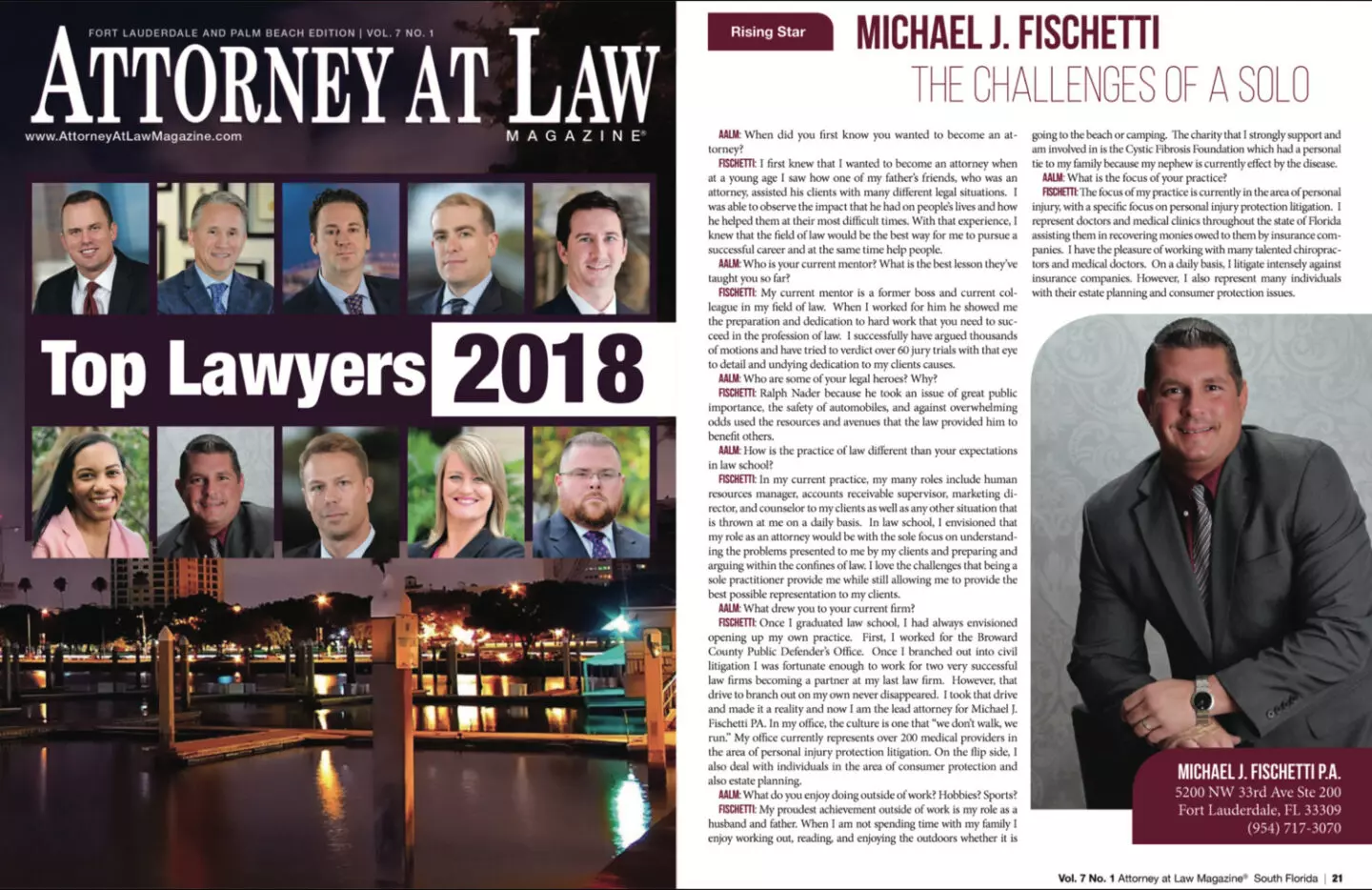In The News | Fischetti Law Group | Personal Injury Lawyer | Attorney | Boynton Beach